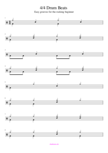 Drums Sheet Music For Beginners [Free Downloads] - sHe druMs: Rock The Kit!